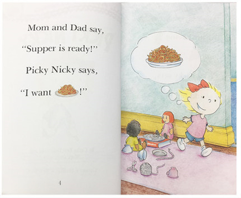 Pinky Nicky挑食的尼吉分级读物故事书进口英文原版汪培珽第一阶段：11 Picky Nicky汪培珽书单儿童英语阅读绘本_虎窝淘