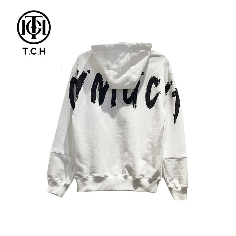 TCH轻奢潮牌熊猫烫钻帽衫T21112C6040_虎窝淘