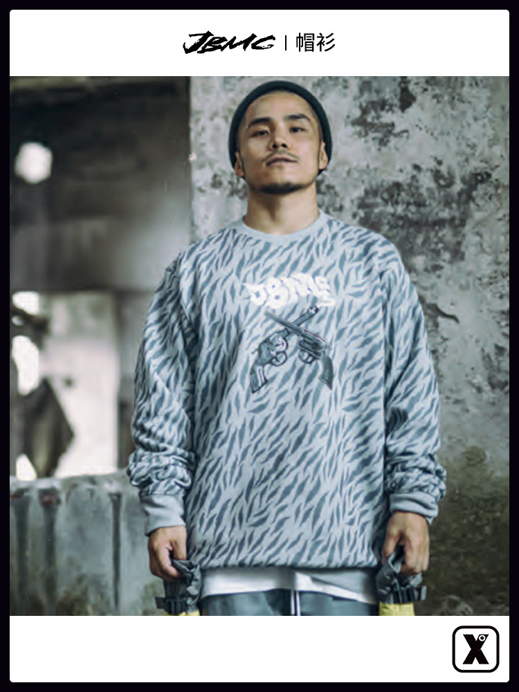 易毒[EXDO]W24 JBMC单板滑雪帽衫男上衣保暖加厚套头帽衫圆领T恤_虎窝淘