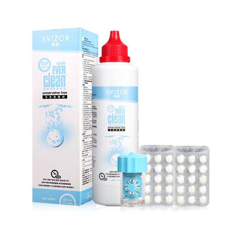 优卓AVIZOR优可伶双氧水OK镜护理液700ml角膜塑形镜RGP隐形眼镜xd_虎窝淘