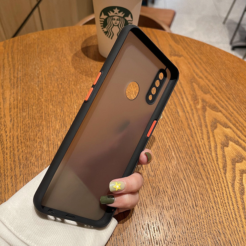 OPPO A8手机壳透明磨砂oppoa8全包摄像头5g撞色硅胶防摔保护套PDBM00网红肤感磨砂软边硬壳男女款个性简约潮_虎窝淘