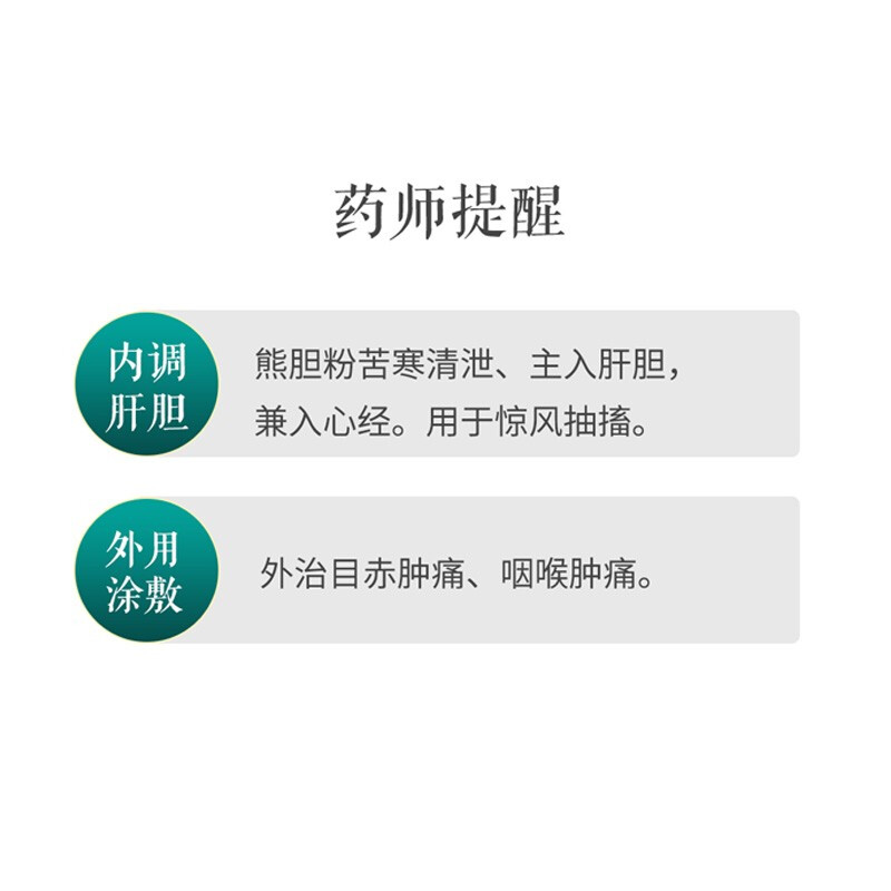 北京同仁堂熊胆粉0.25g*4瓶清热平肝明目惊风抽搐目赤肿咽喉肿痛_虎窝淘