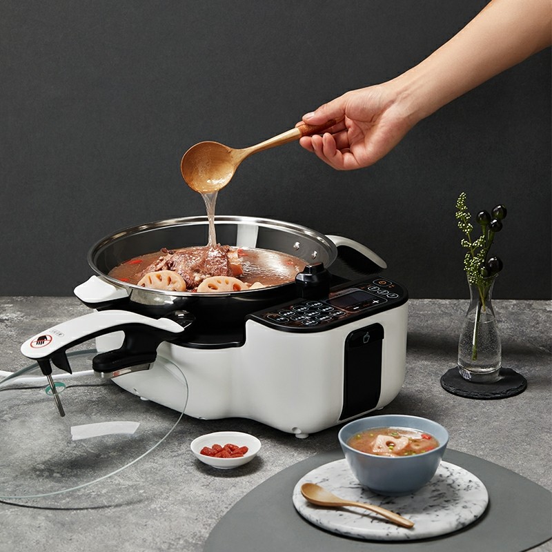 捷赛全自动智能炒菜机智能烹饪锅做饭机器人家用炒菜锅无油烟D10 - 价格858