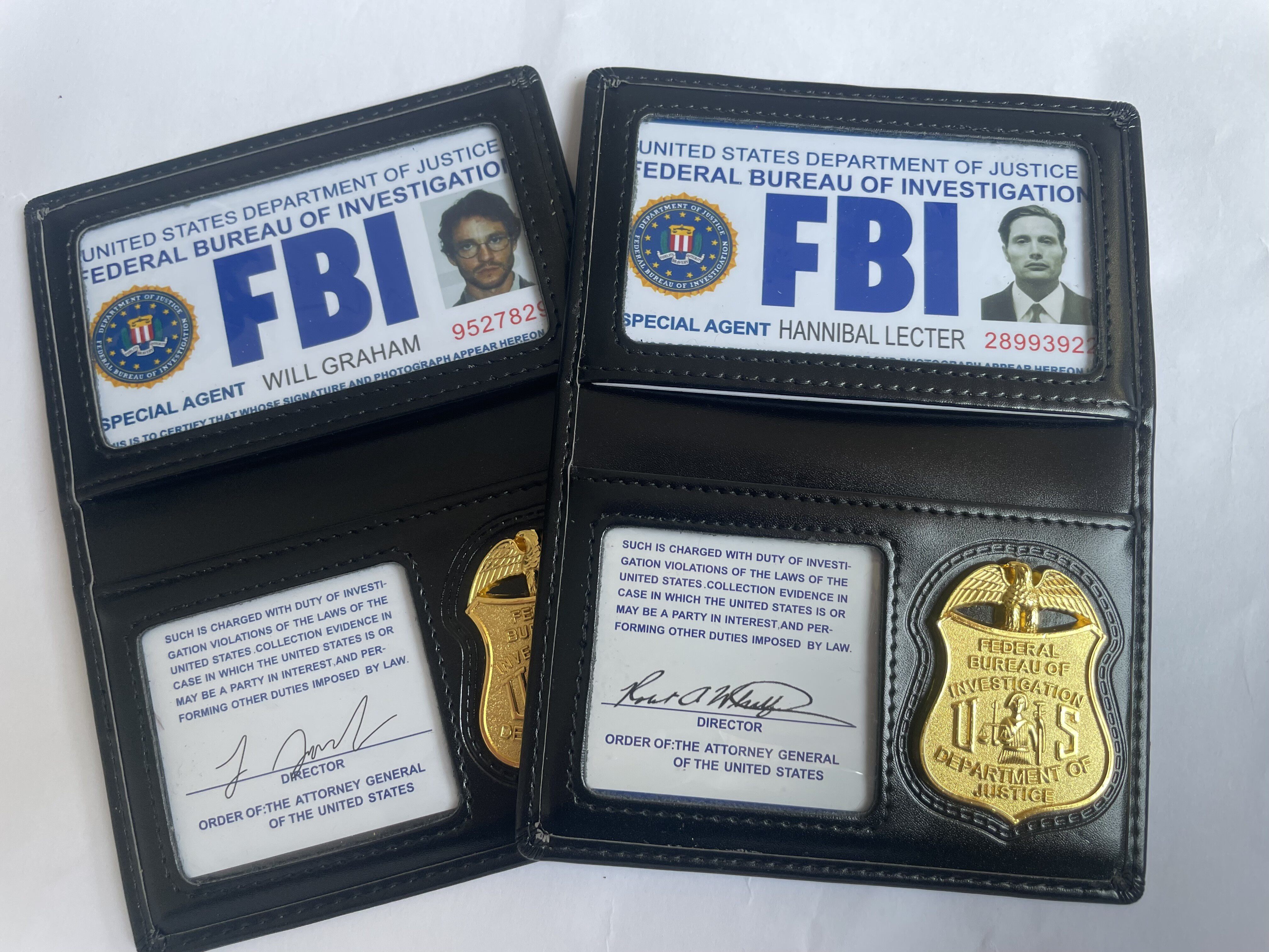 FBI同款驾驶证件套真皮美剧套卡包金属金属证件证件包