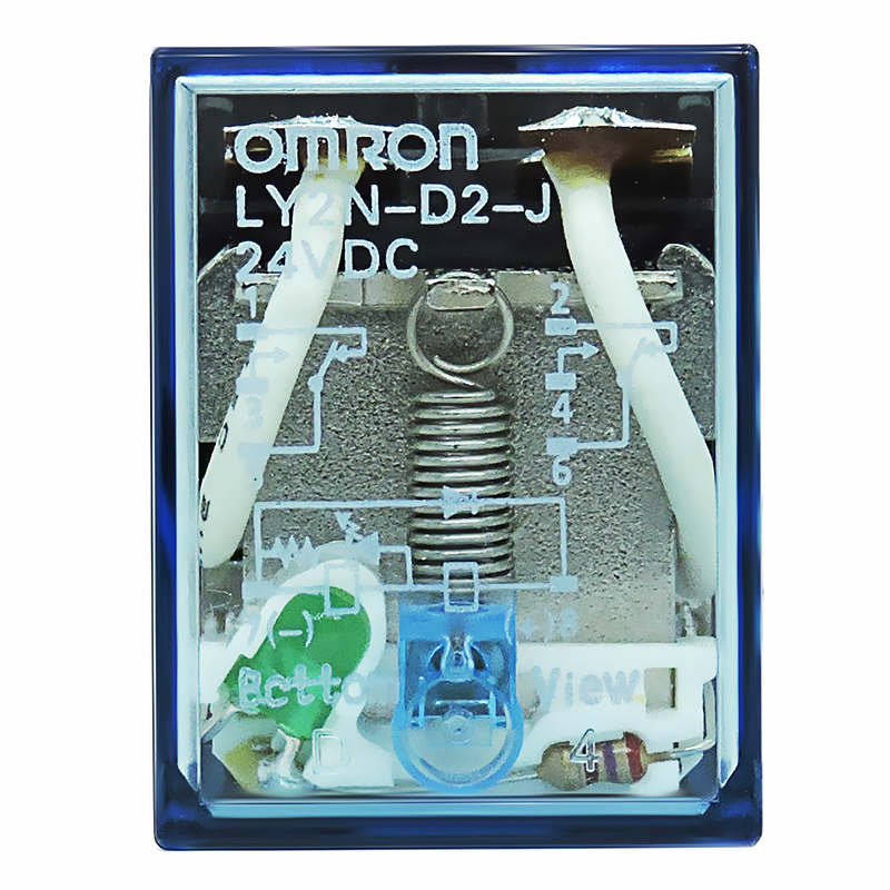 原装欧姆龙OMRON小型继电器LY2N-J LY4NJ一D2带底座220V直流DC24V_虎窝淘