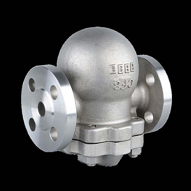 FT44H杠杆疏水阀 304不锈钢浮球式蒸汽排量法兰排水阀铸钢疏水器_虎窝淘