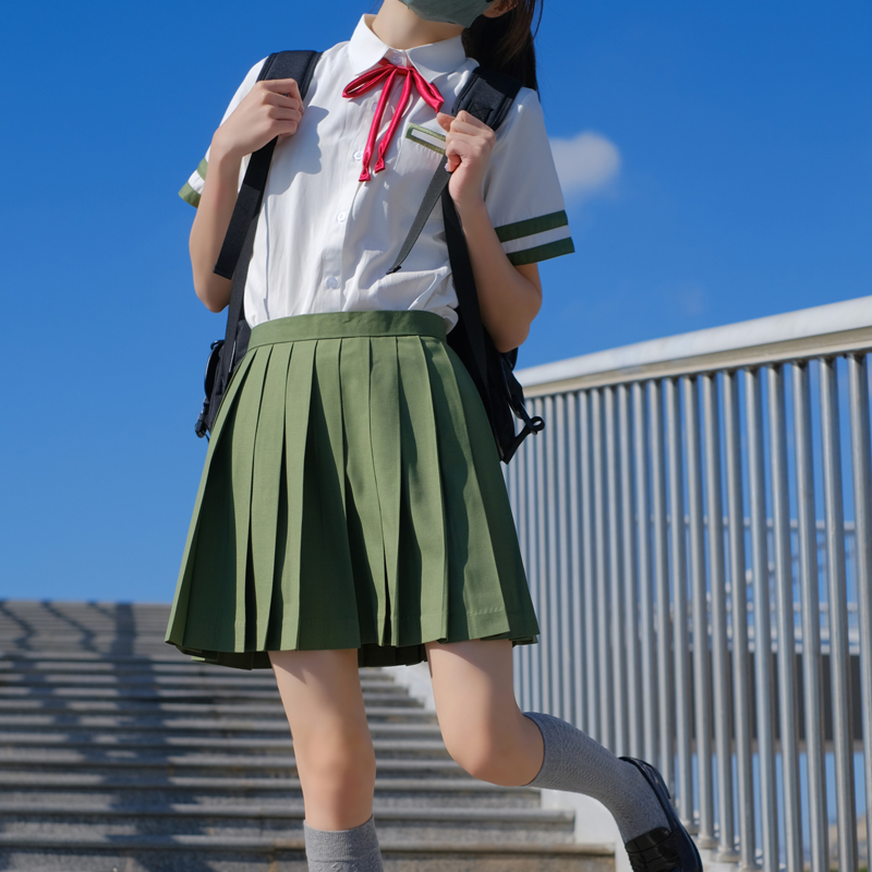 姬物语《铃芽户缔》COS服同款JK制服套装半身裙百褶裙铃芽之旅_虎窝淘
