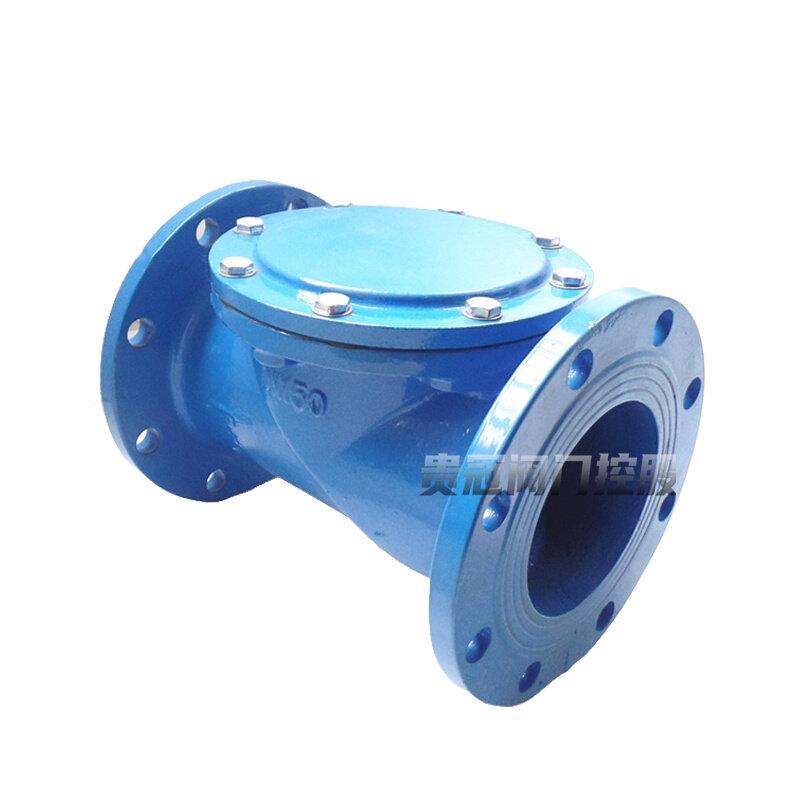 H44X-16法兰橡胶瓣止回阀单向阀水泵DN50 65 80 100 150 200 300_虎窝淘