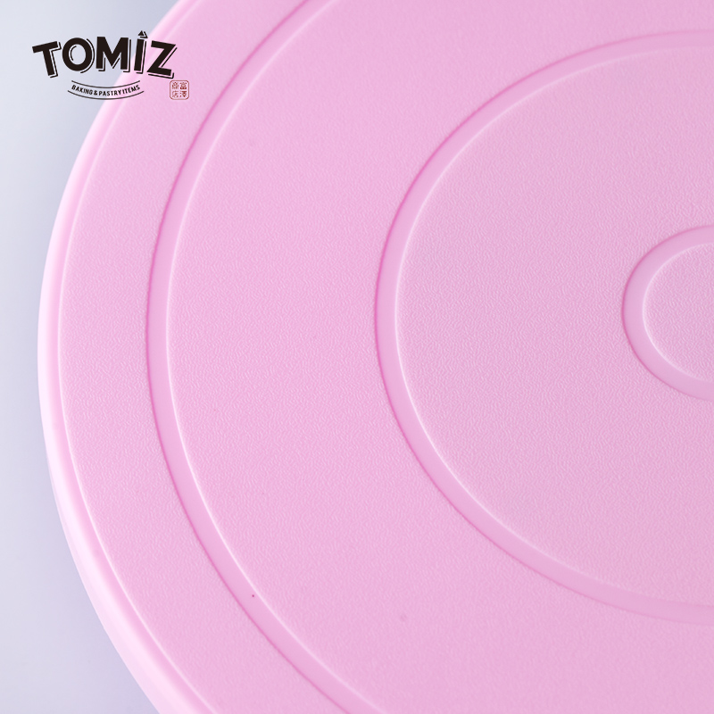 TOMIZ富泽商店烘焙器具裱花转台具套装托台旋转家用托盘旋转工具_虎窝淘