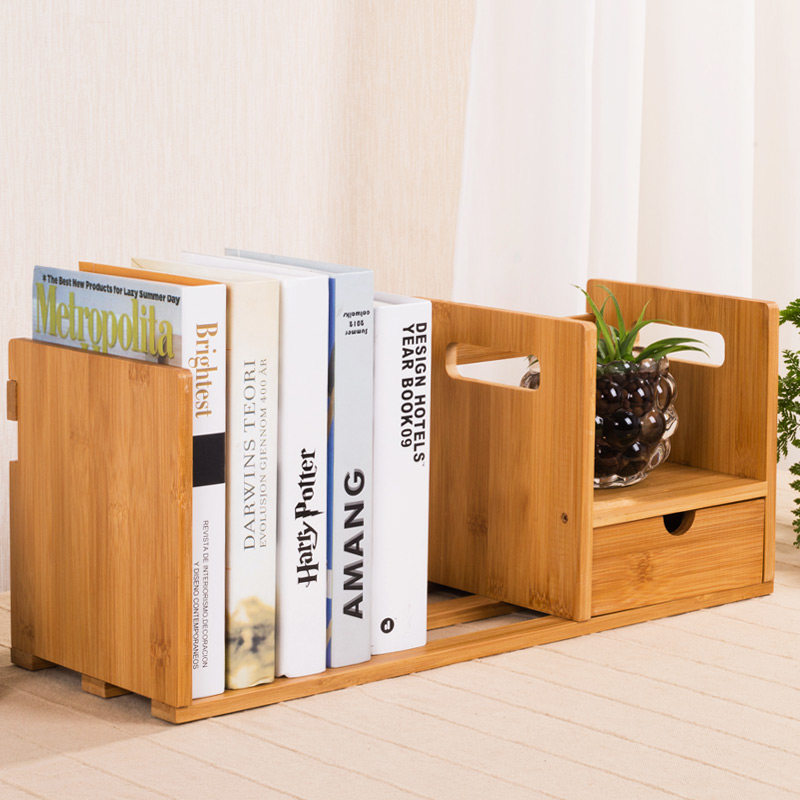 艾品简易桌上书架置物架学生小型办公桌面小书架宿舍书桌收纳架子_虎窝淘