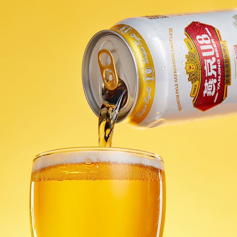 燕京啤酒经典8°P燕京U8 330ml*24听易拉罐装新鲜日期整箱包邮_虎窝淘