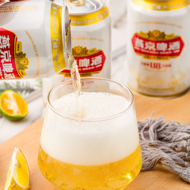燕京啤酒经典8°P燕京U8 330ml*24听易拉罐装新鲜日期整箱包邮_虎窝淘
