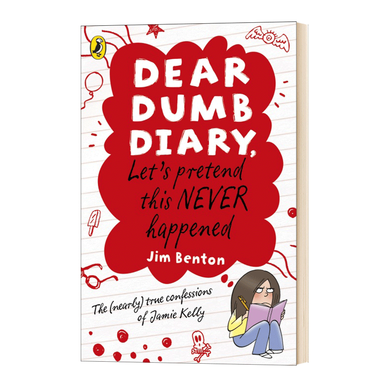 【正版现货】Dear Dumb Diary Let's Pretend This Never Happened呆呆日记1太多的秘密不能说英文版进口外文书籍儿童外文书_虎窝淘