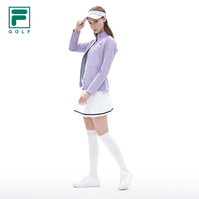 何沐妮同款FILA GOLF斐乐高尔夫女士上衣春季高端球服运动外套女_虎窝淘