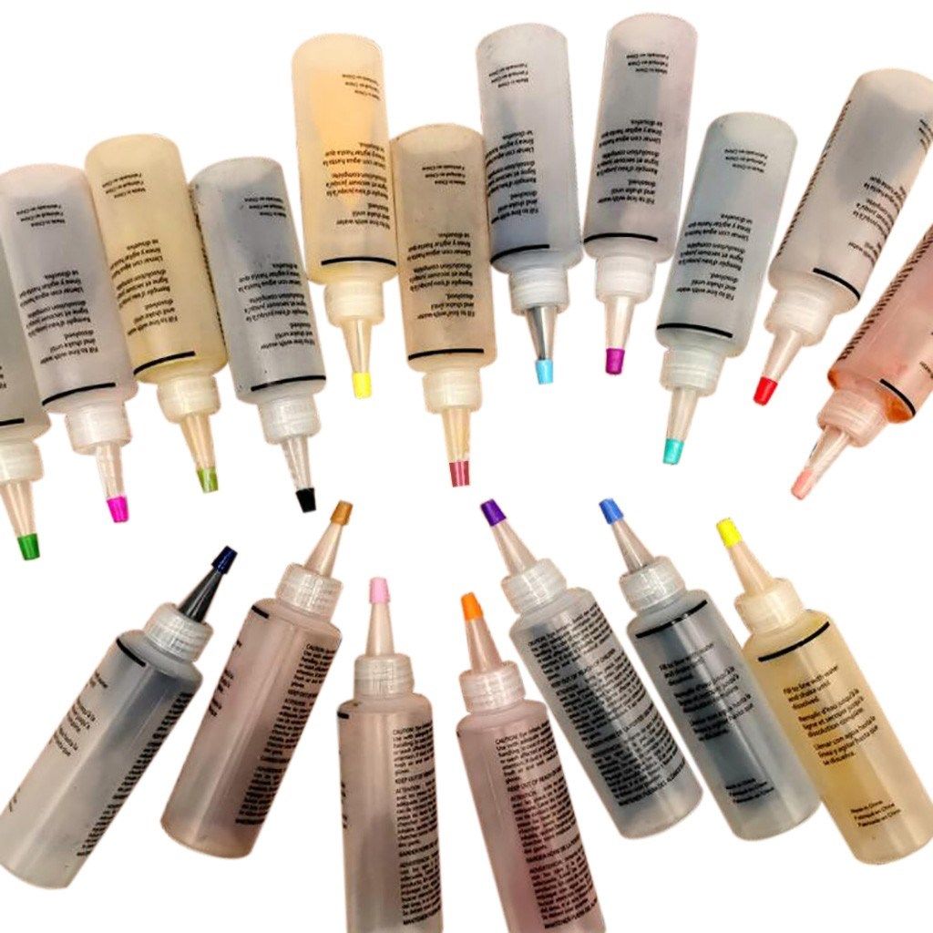 10 Bottles Kit Muti Color Dyes Permanent Paint Tie Dye Kit_虎窝淘