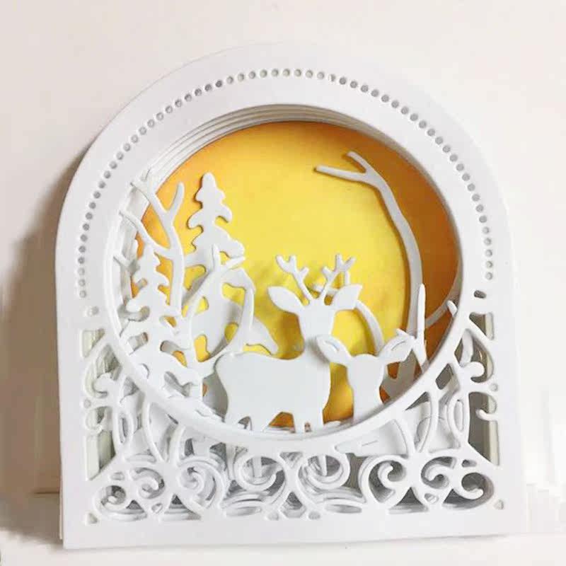 big 18cm Metal Cutting Dies 2020 Background Die Scrapbookin_虎窝淘