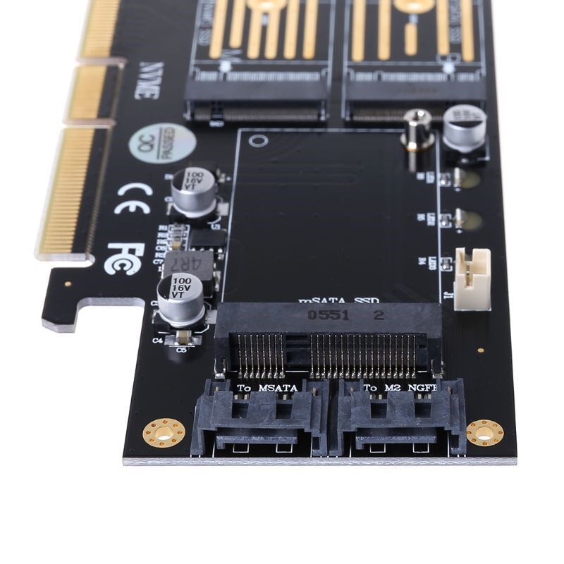 PCI-E 3.0 X16 to M.2 SSD PCIE to M2 Adapter Raiser M Key B K_虎窝淘