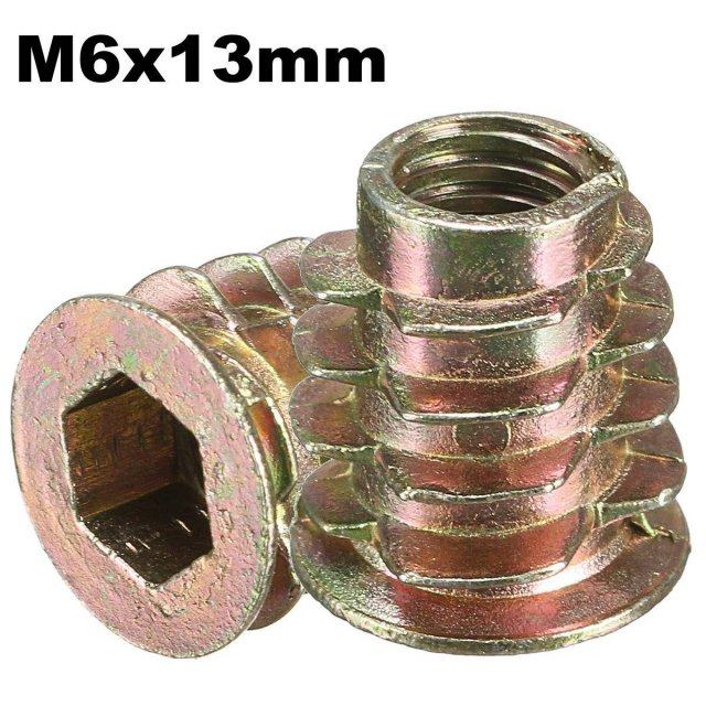 5PCs M4 M5 M6 M8 M10 Type D W/ Flange Hex Drive Screw In Thr_虎窝淘