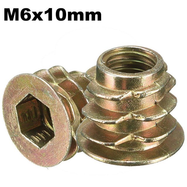 5PCs M4 M5 M6 M8 M10 Type D W/ Flange Hex Drive Screw In Thr_虎窝淘