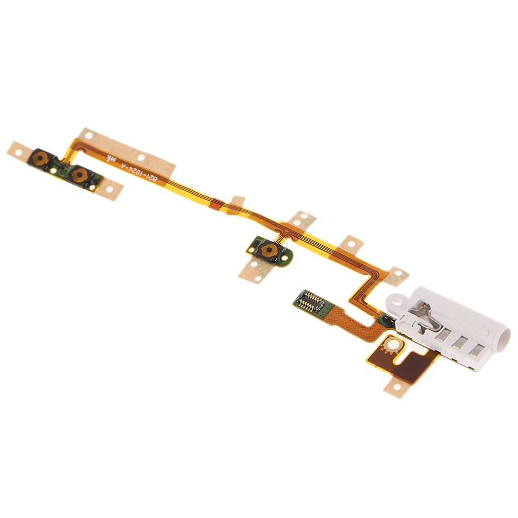 Headphone Audio Jack Power Volume Button Flex Cable Ribbon_虎窝淘