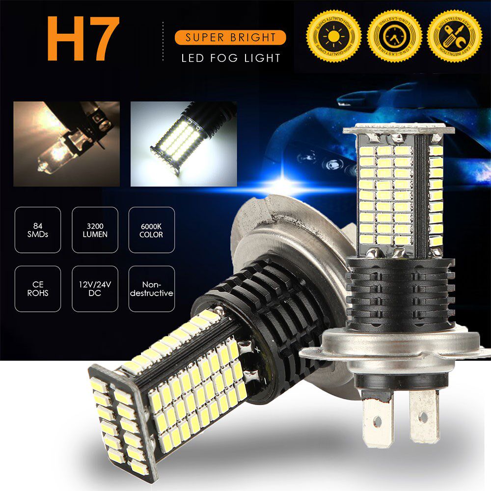 MINI 2Pcs H1 LED H7 H11 9005 9006 H4 5202 H10 Bulb Canbus C_虎窝淘