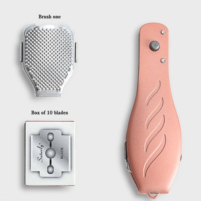 Foldable Stainless Callus Rasp File Shaver Foot Care Cuticle_虎窝淘