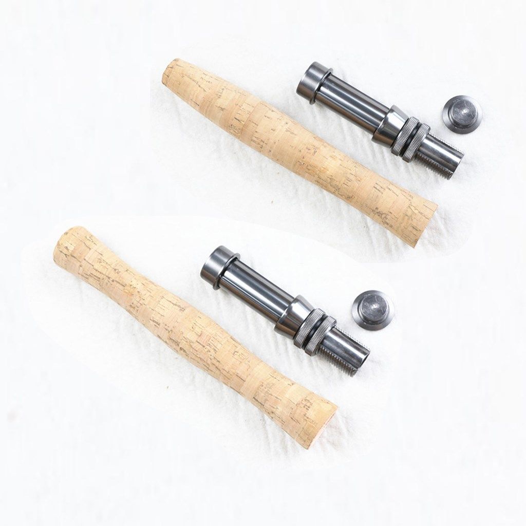 Cork Fly Fishing Rod Handle Grip with Reel Seat Fishing Rod_虎窝淘