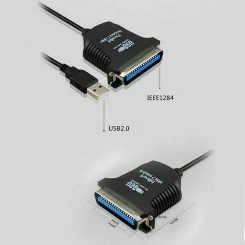 USB 2.0 to Parallel Adapter Cable 36-pin IEEE 1284 Printer C_虎窝淘