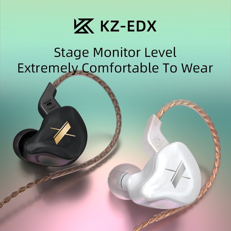 KZ EDX Wired Headphones HIFI Bass Stereo Earphones In Ear S_虎窝淘