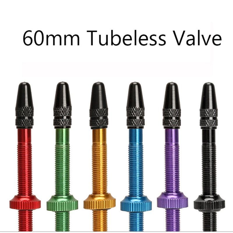 8 Colors 2 pcs 40MM/60MM Bicycle Valve for Bike Tubeless Tir_虎窝淘