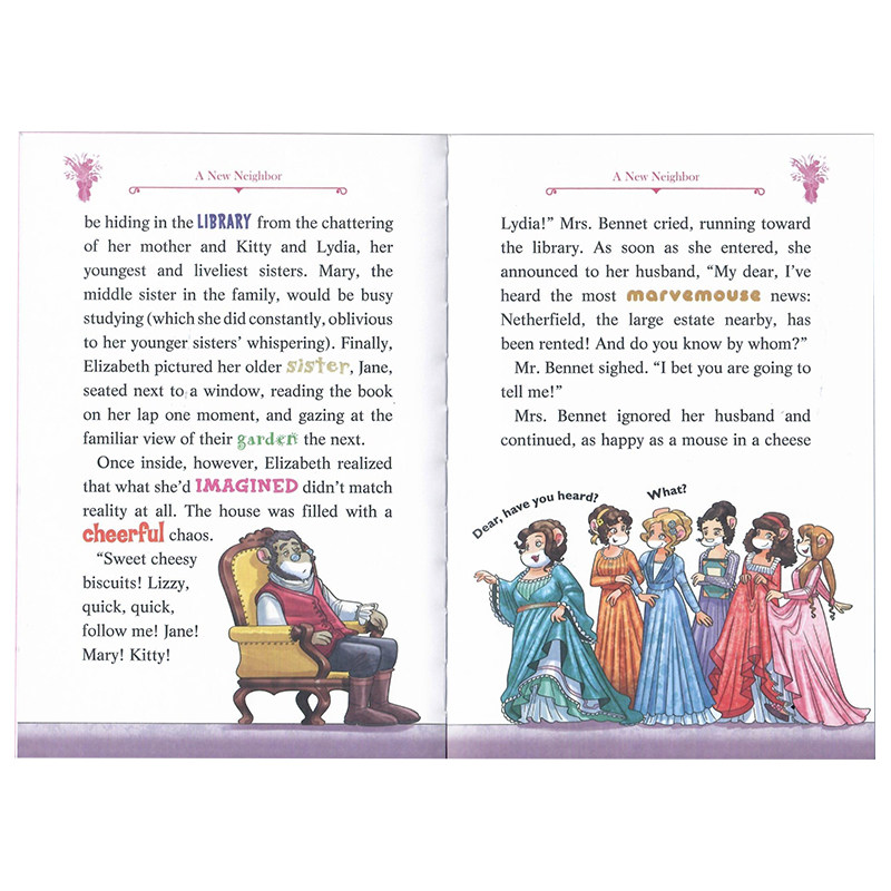 女版老鼠记者经典文学2册英文原版Thea Stilton Classic Tales Romeo and Juliet/ Pride and ...