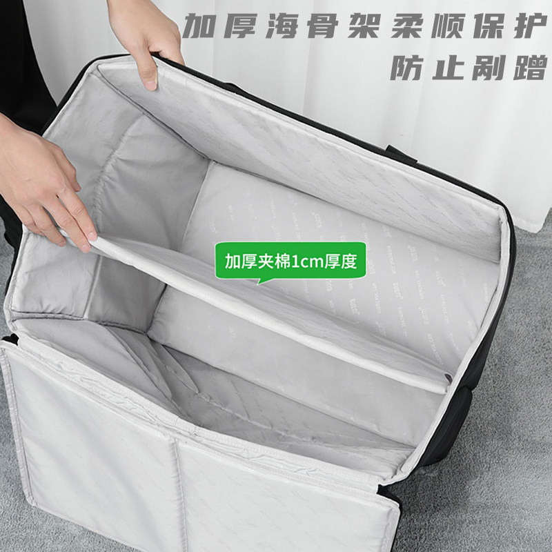 BUBM台式电脑包主机包便携出差旅行电竞主机箱ITX中塔机箱包滚轮_虎窝淘