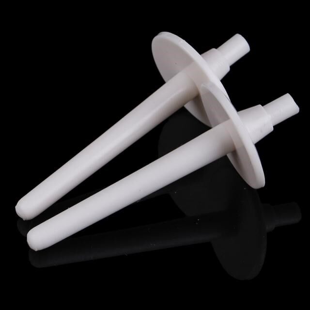 2pcs/Set Spool Pins Spoon Stand Holder White Plastic Sewing_虎窝淘