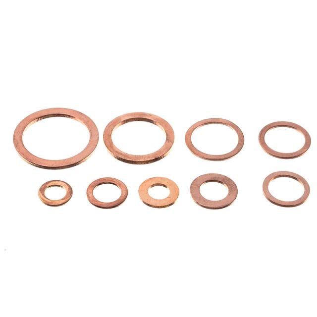280PCS Solid Copper Washers Gasket Set M5-M20 Seal Flat Ring_虎窝淘