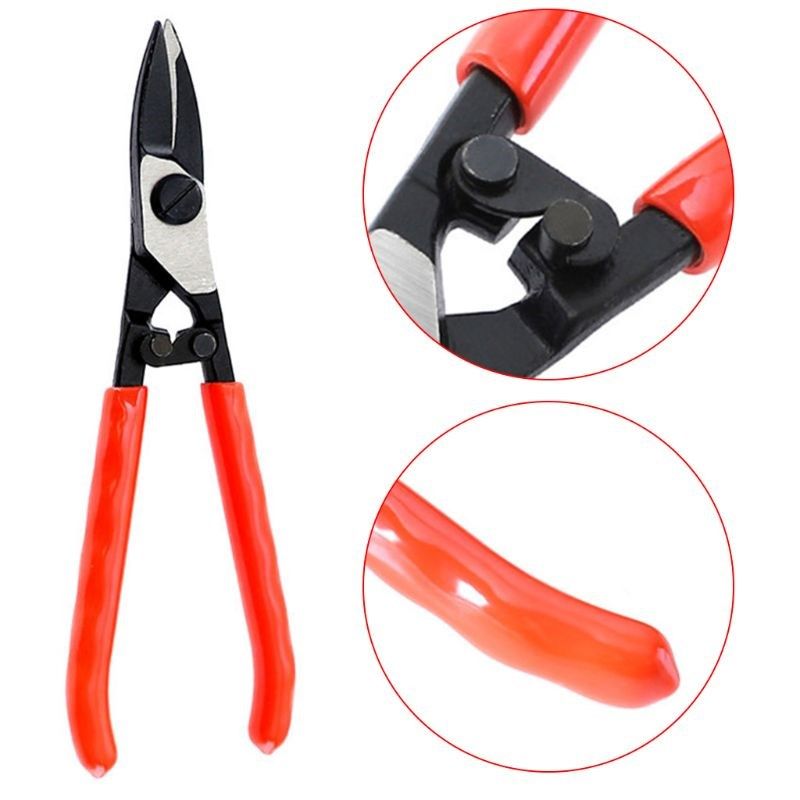 7in Metal Sheet Shears Steel Straight Head Tin Snips Scissor_虎窝淘
