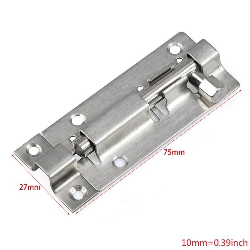 2PCS 3 Inches Barrel Bolt Latch Stainless Steel Sliding Bolt_虎窝淘