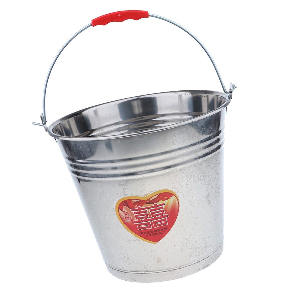 12L/16L/20L Stainless Steel Ice Bucket Pail Wine Water Stor_虎窝淘