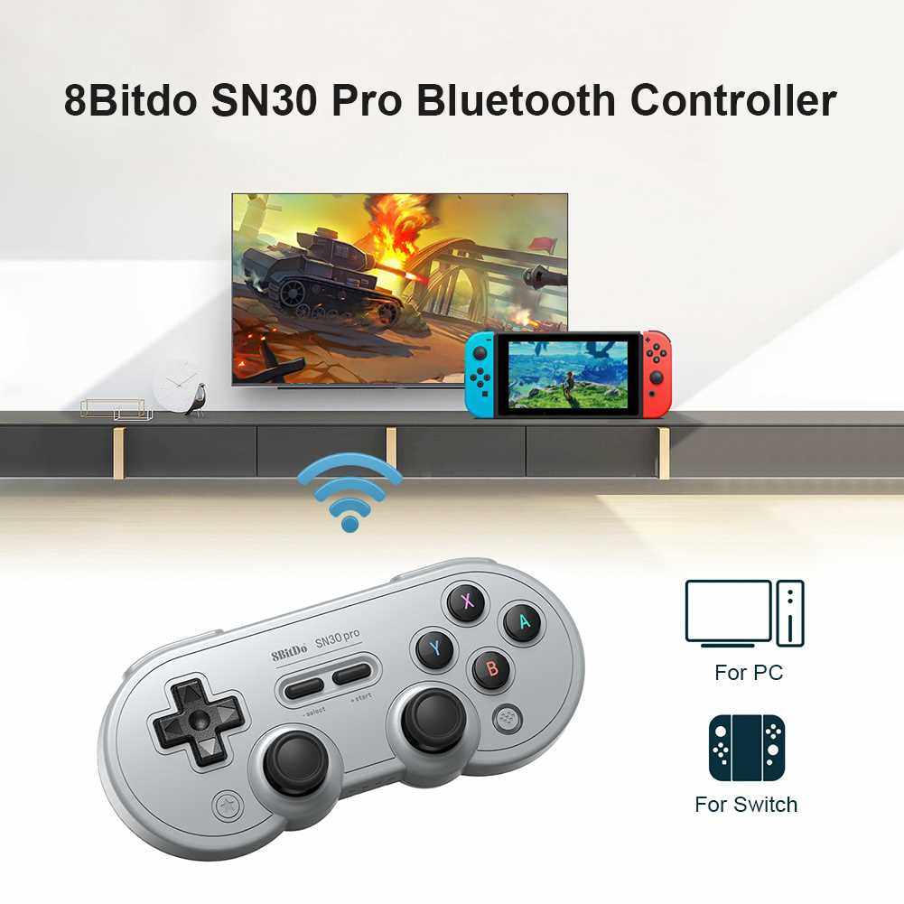 8bitdo SN30 Pro Wireless Controller Vibration Rechargeable_虎窝淘