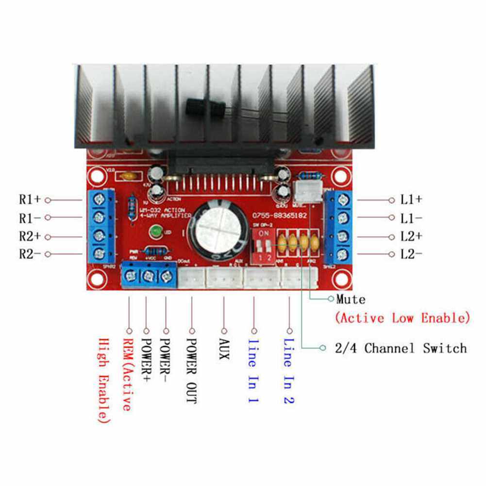 Electronic HIFI Universal 4 Channels Module Replacement TDA7_虎窝淘