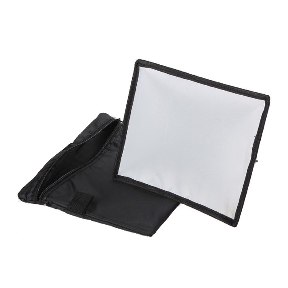 Universal Flash Diffuser Softbox Silver Reflector Mini Profe_虎窝淘