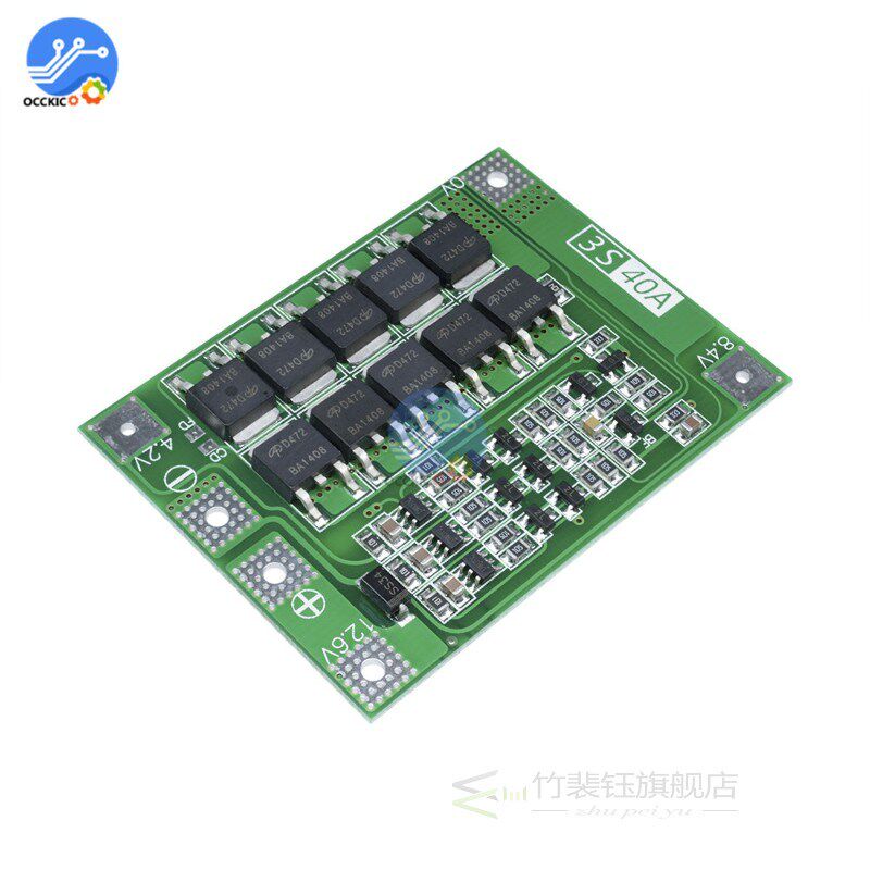3S 40A BMS Lithium Battery Protection Board Enhanced Balance_虎窝淘