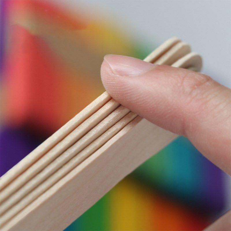 50PCS Wood Lollipop Sticks Food Grade Craft Popsicle Sticks_虎窝淘