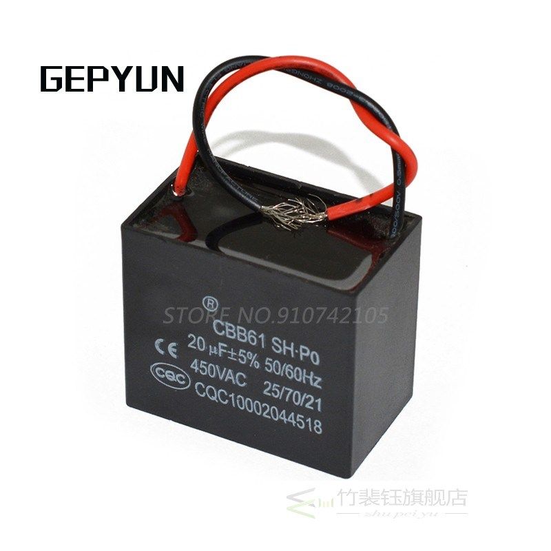 1pcs 450V CBB Motor Run Capacitor CBB61 2UF starting capacit_虎窝淘