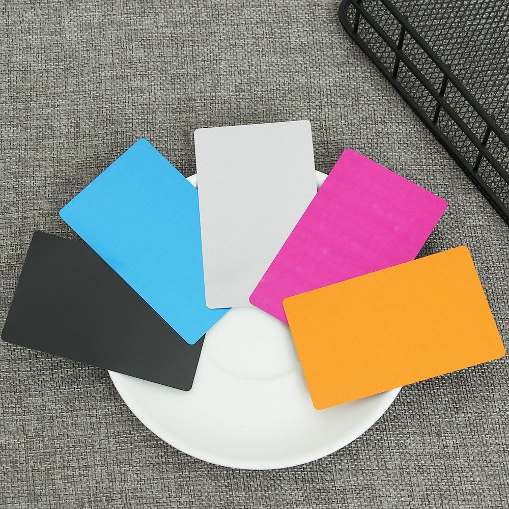 *50 Pcs Metal Business Card Blank Material Aluminum Laser Ma_虎窝淘