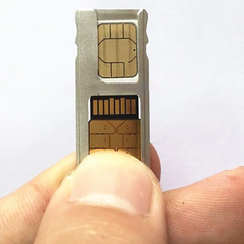 Hybrid Double Dual SIM Card Micro SD Adapter for Android Ext_虎窝淘