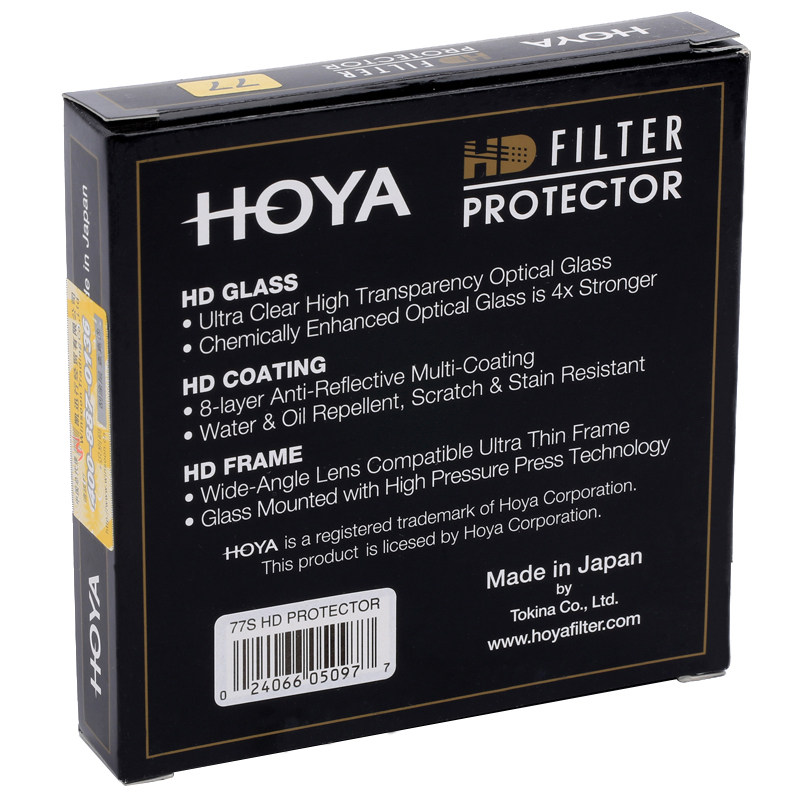 HOYA保谷豪雅 77mm HD高清保护镜佳能24-105 70-200 17-40 16-35F4镜头尼康24-120适马17-50单反相机 ...
