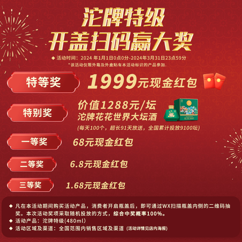 【酒厂直营】官旗沱牌特级45/50度480ml*6浓香纯粮光瓶口粮白酒_虎窝淘