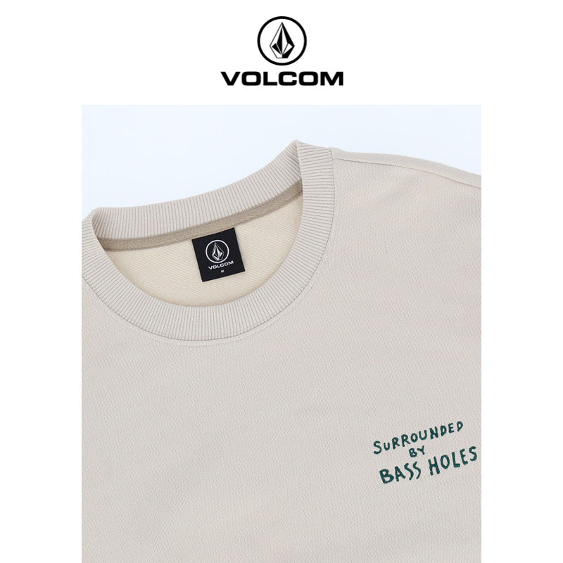 VOLCOM钻石国际品牌欧美风创意印花卫衣2023秋季新款时尚潮流上衣_虎窝淘