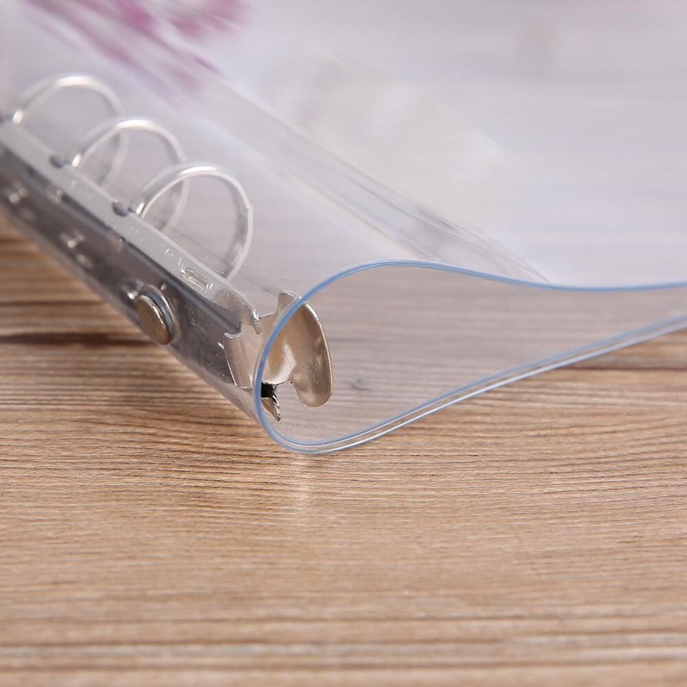 *1pc Transparent Color Plastic File Folder A5/A6/A7 Ring Le_虎窝淘