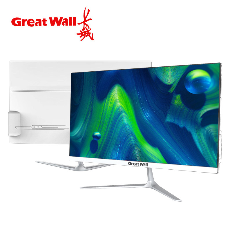 Great Wall长城品牌一体机电脑23.8英寸高清超薄酷睿i3i5i7六核八核家用商用办公支持壁挂游戏台式整机全套_虎窝淘